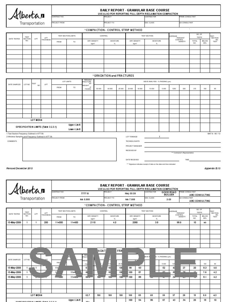 Daily compaction report | PDF | Nature