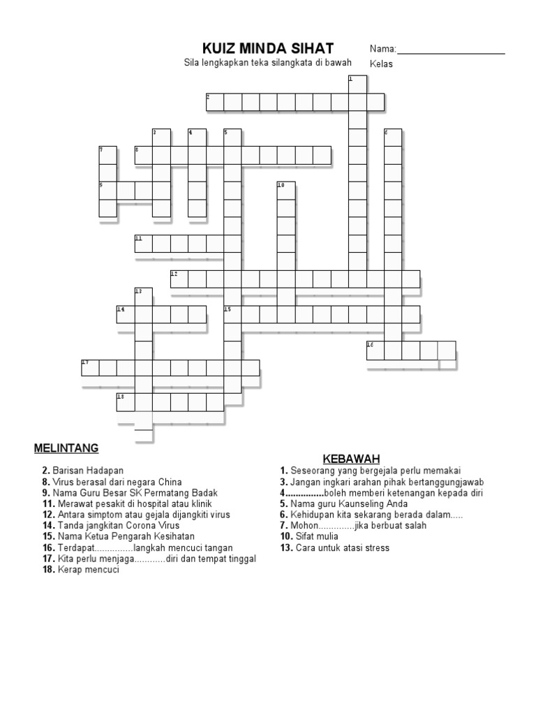 Kuiz Minda Sihat | PDF