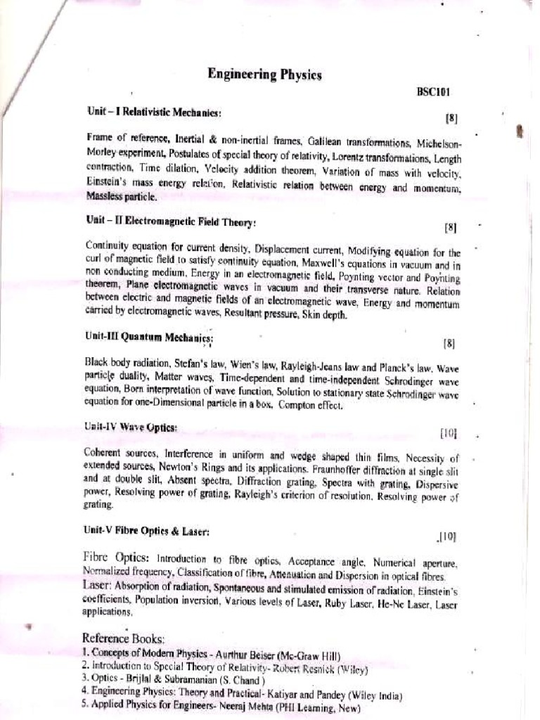 Engineering Physics PDF | PDF