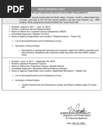 CERTIFICATE OF EMPLOYMENT (Teleperformance) | PDF