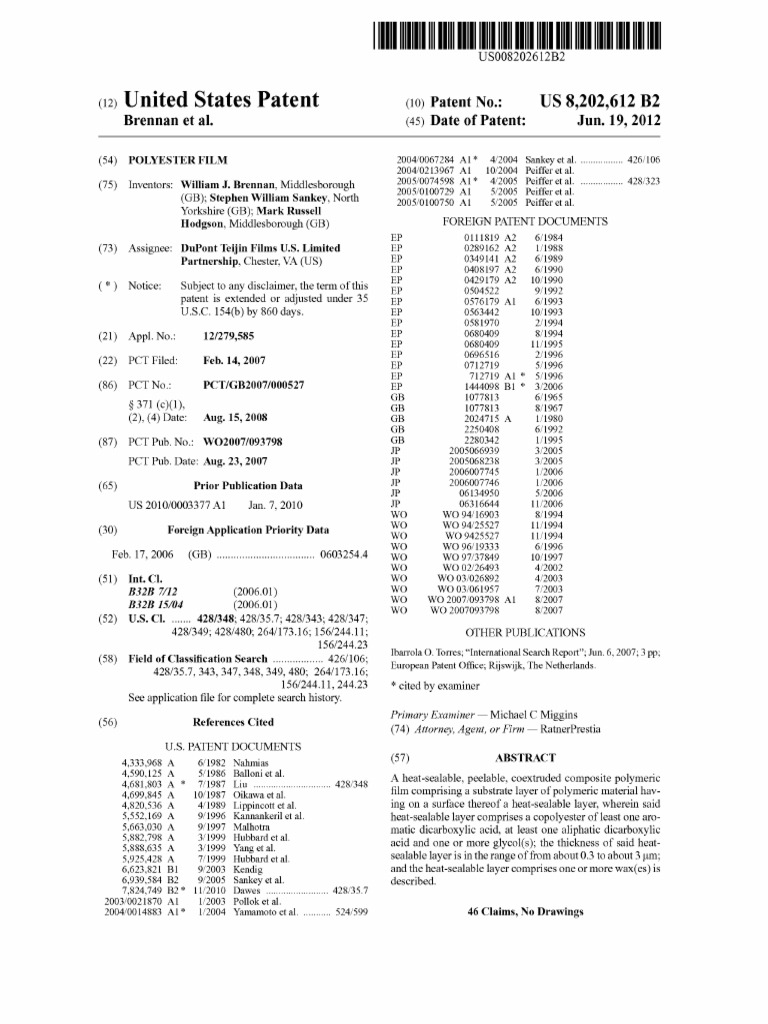 United States Patent: (10) Patent No.: (45) Date of Patent | PDF | Wax ...