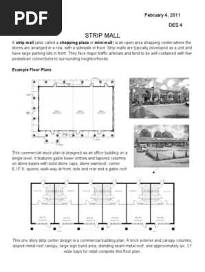 Shopping Center Design Plans