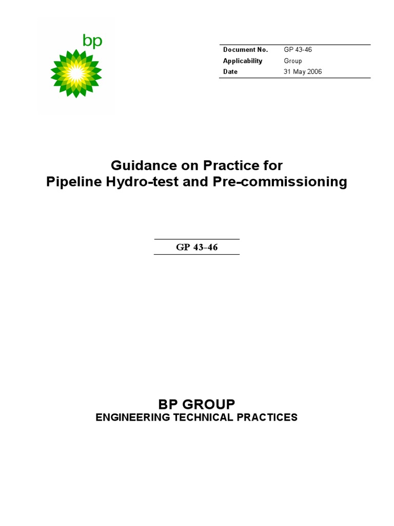 Pipeline Hydro-Test and Pre-Commissioning | PDF | Pipeline Transport ...