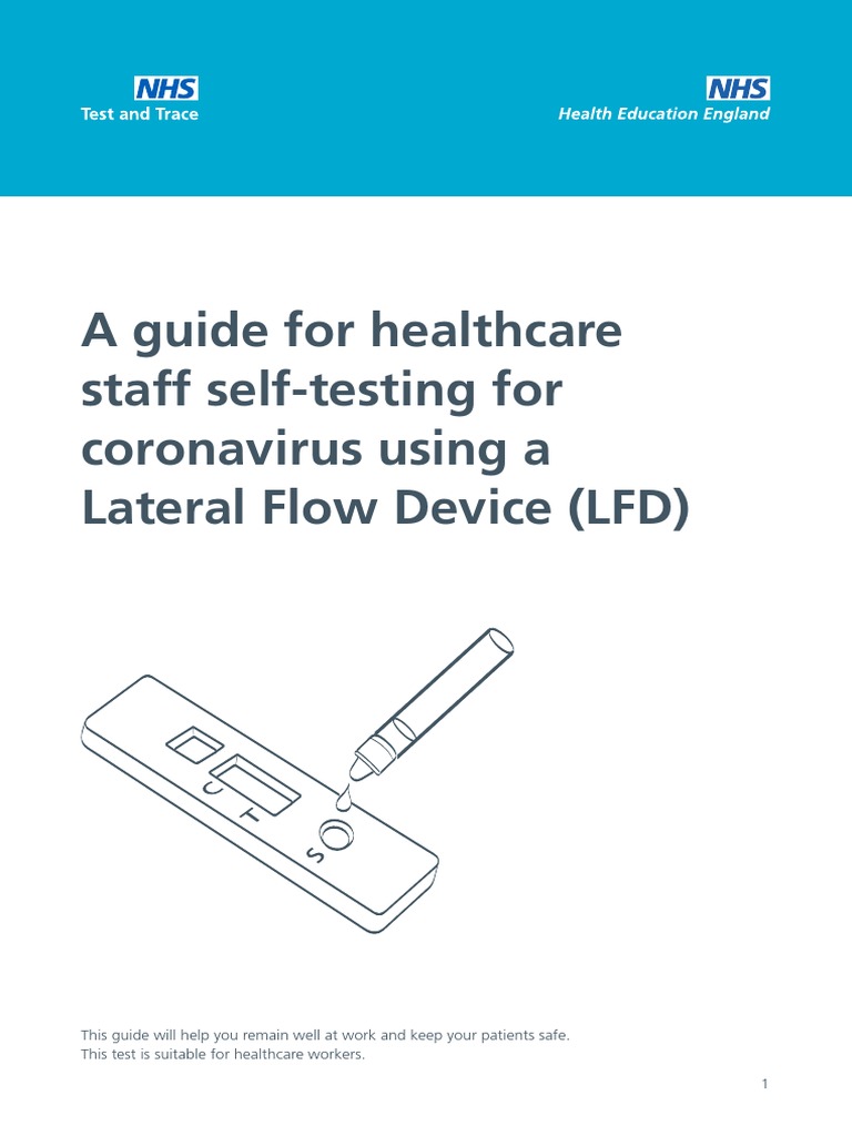 Lateral Flow Self-Swab Instructions | PDF | Medical Specialties | Medicine