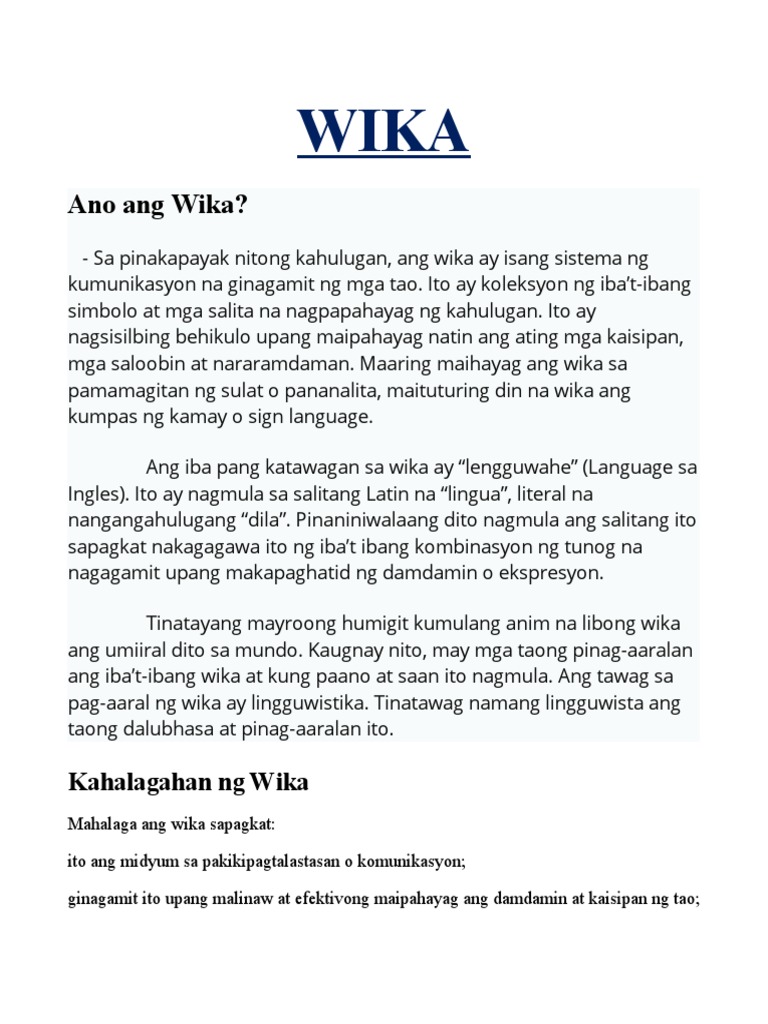 WIKA | PDF