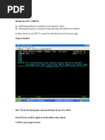 Mainframe JCL Abend Codes | PDF | Computer Engineering | Computer Data Storage