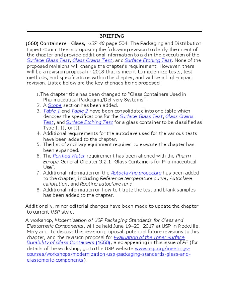 Surface Glass Test Glass Grains Test Surface Etching Test: Briefing ...
