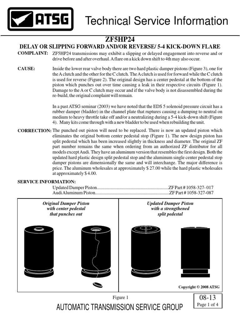 Zf5hp24 Automatic Transmission Manuals