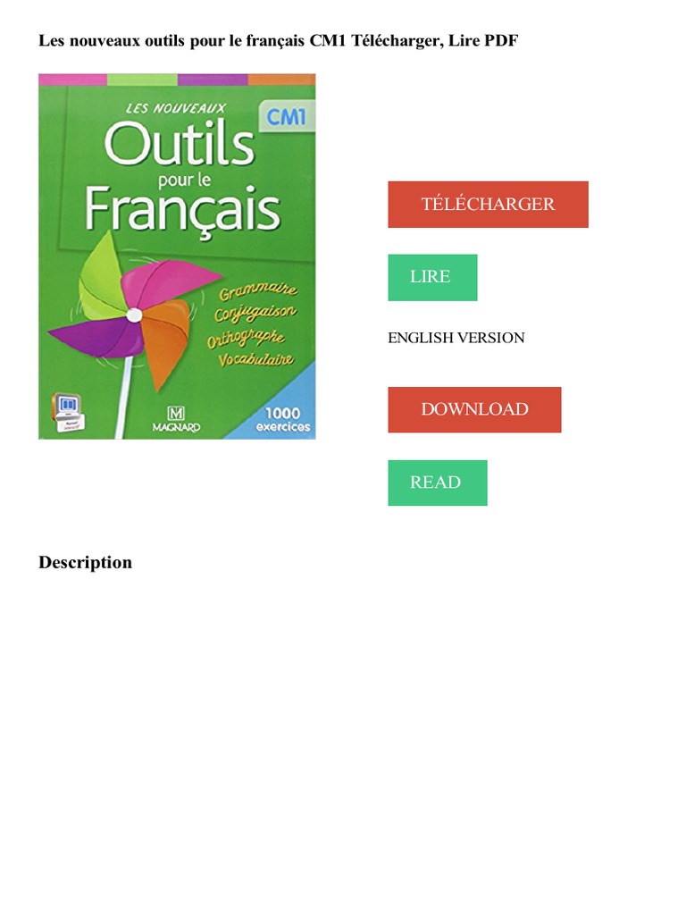 Outils Pour Le Français Cm1 Pdf Gratuit – HUKRPZ