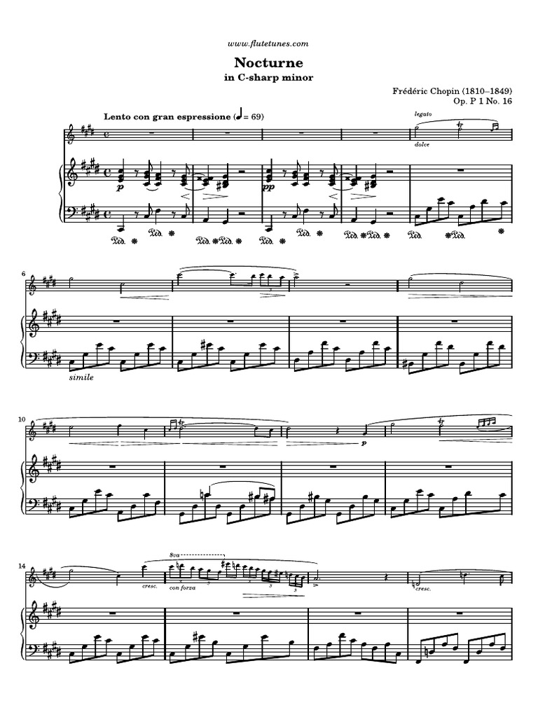 Chopin F. - Nocturne Cis-Moll - Piano PDF | PDF