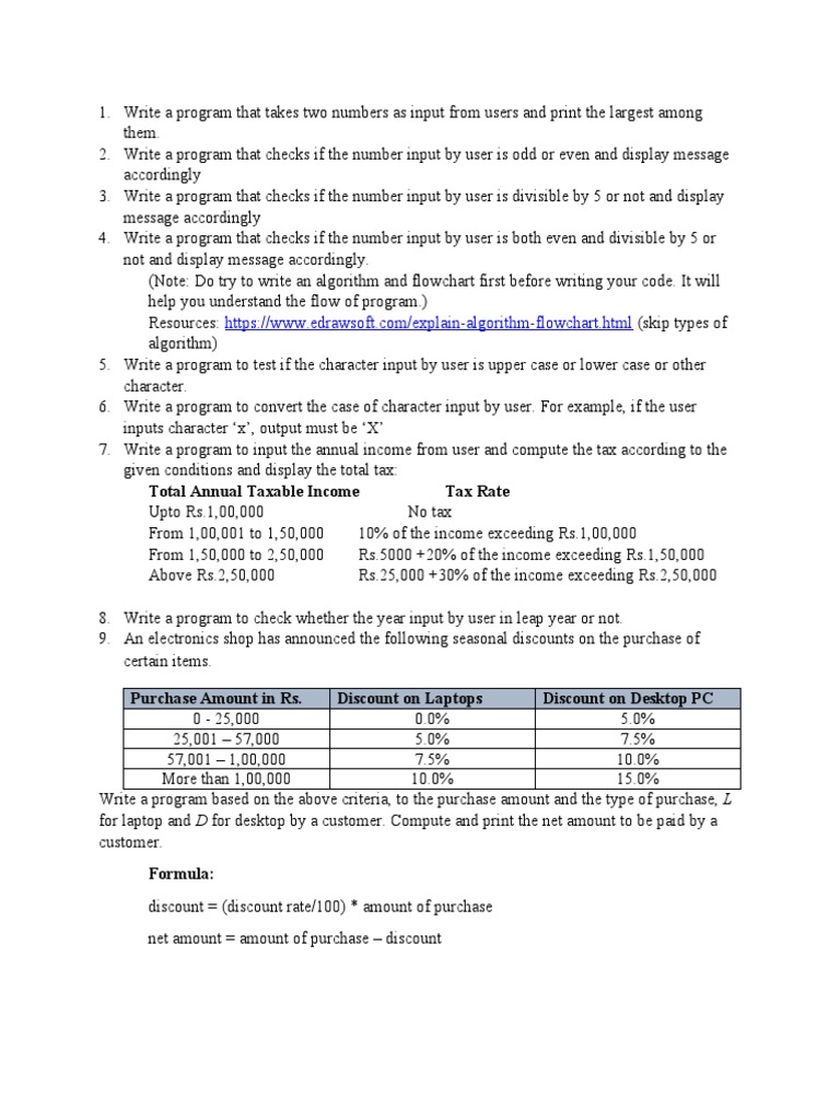 Lab 2 (Conditional Statements) | PDF | Computer Program | Programming
