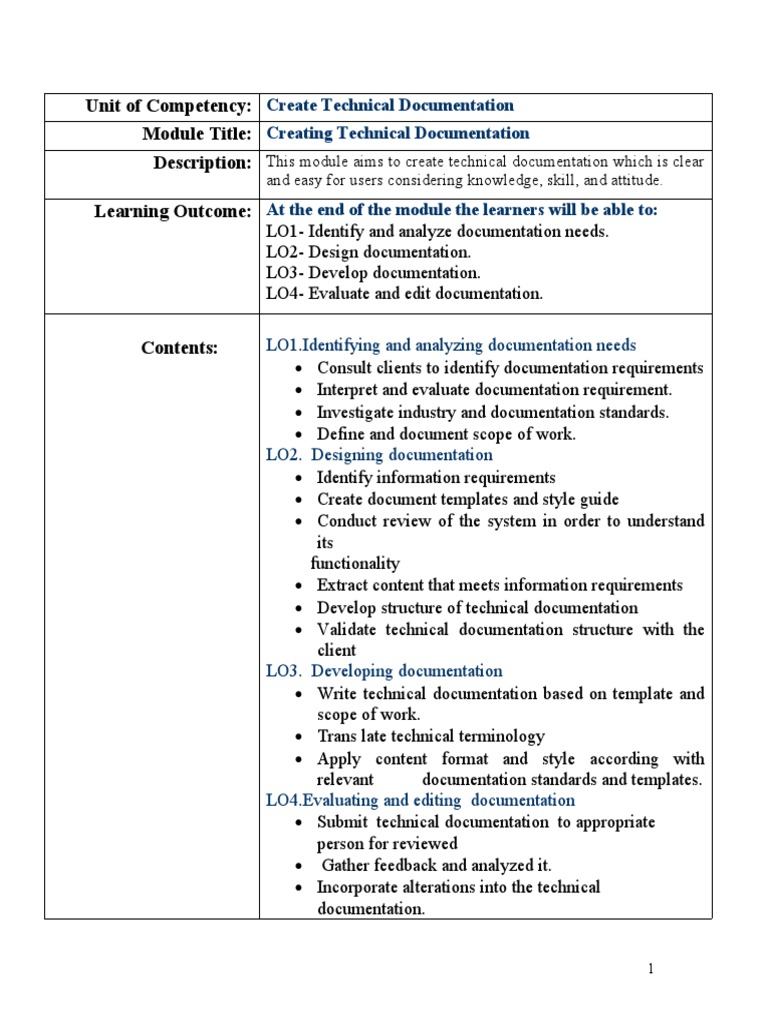 Create Technical Documentation | PDF | Documentation | Page Layout