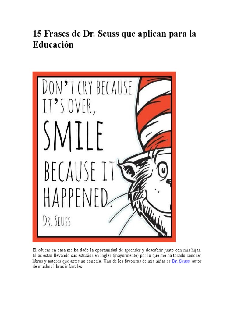 DR Seuss 15 Frases | PDF