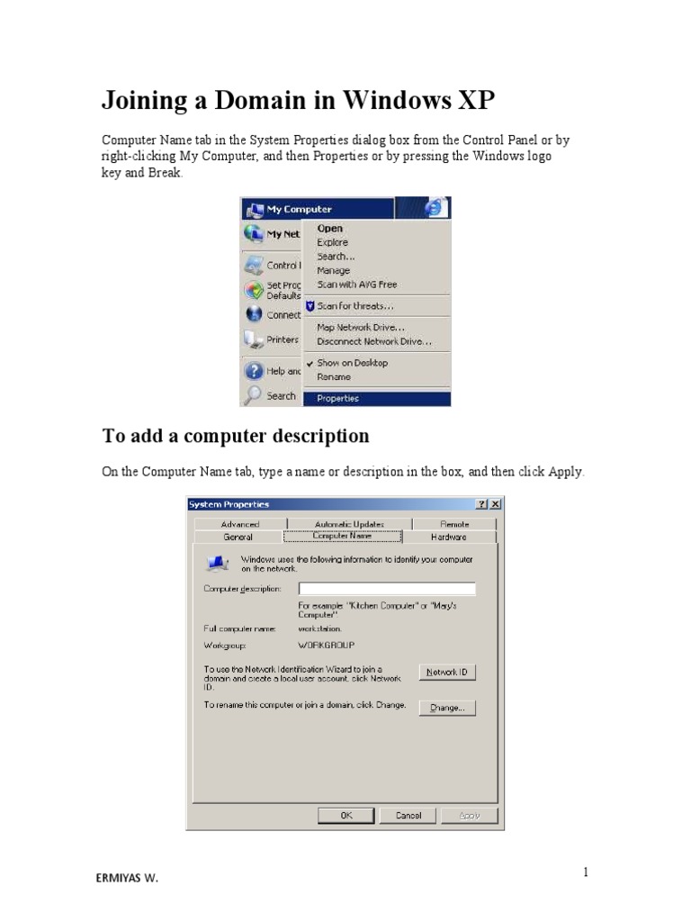 Joining Domain in Server 2003 Server 2 | PDF