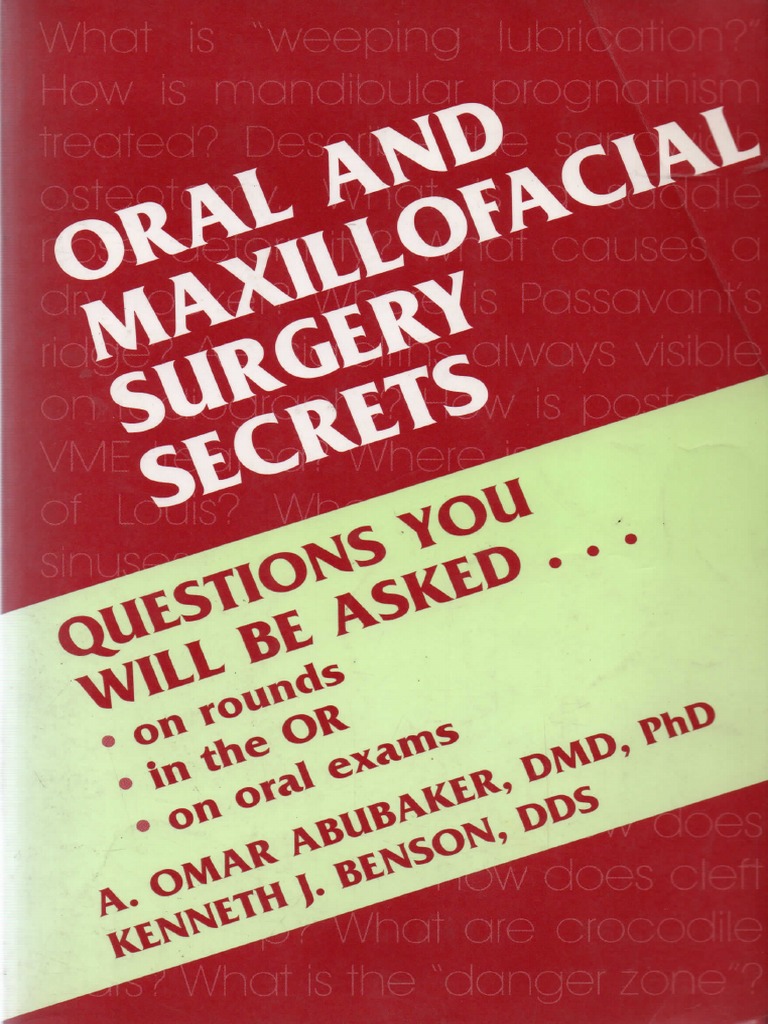 Oral and Maxillofacial Surgery Secrets | PDF