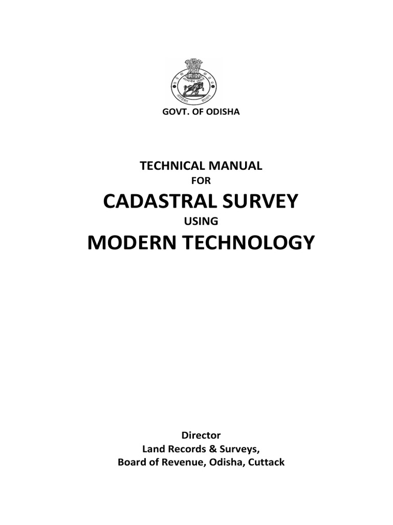 Technical Manual For Survey PDF | PDF | Surveying | Geographic ...