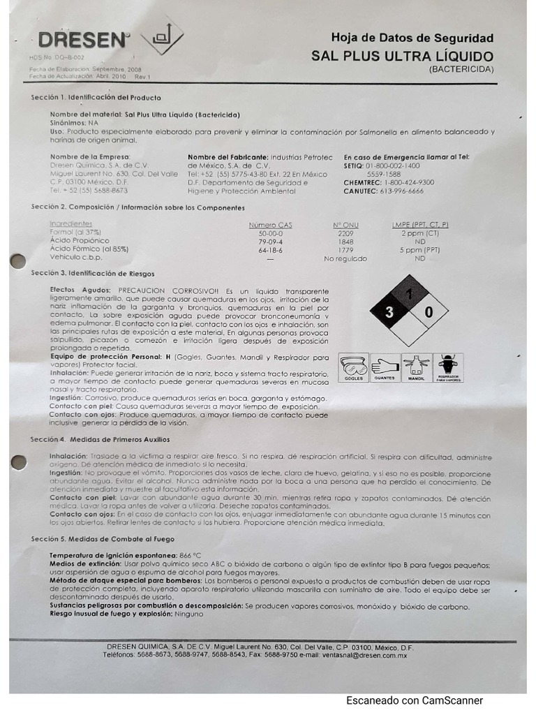 Sal Plus Ultra Liquido | PDF