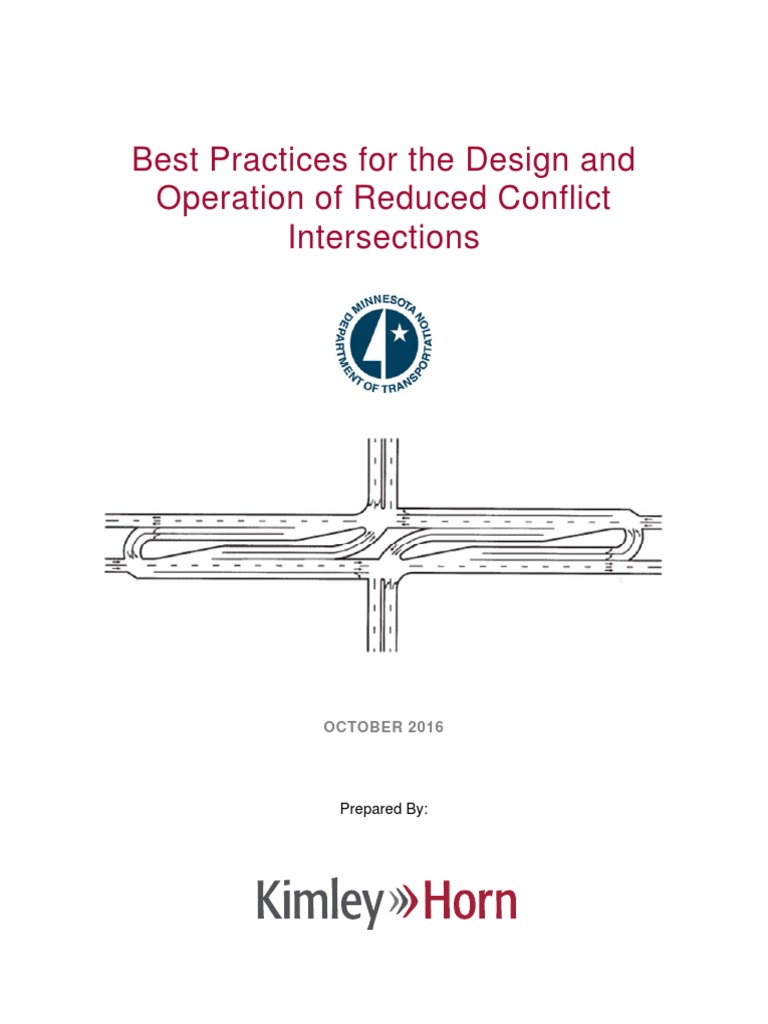 Best Practices For The Design and Operation of Reduced Conflict ...