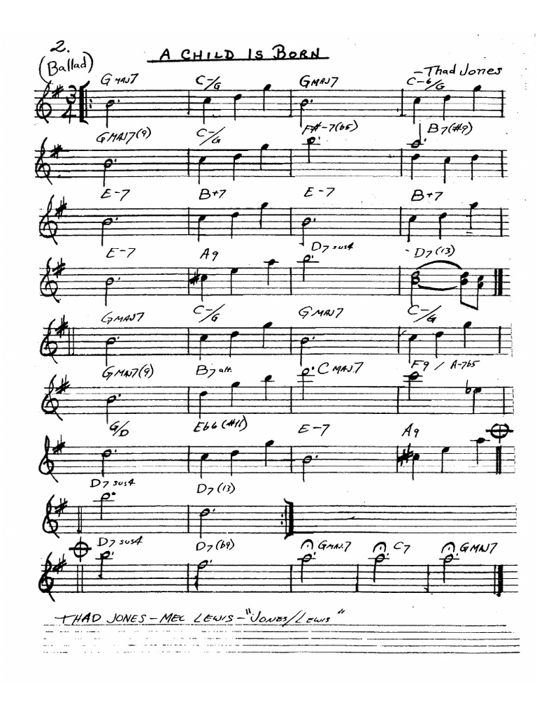 A Child Is Born-Eb | PDF