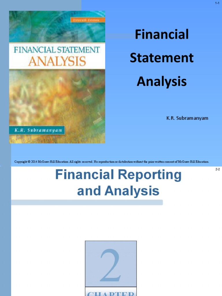 CHAPTER 2 - Financial Reporting and Analysis-1 | PDF | Mark To Market Accounting | Financial ...
