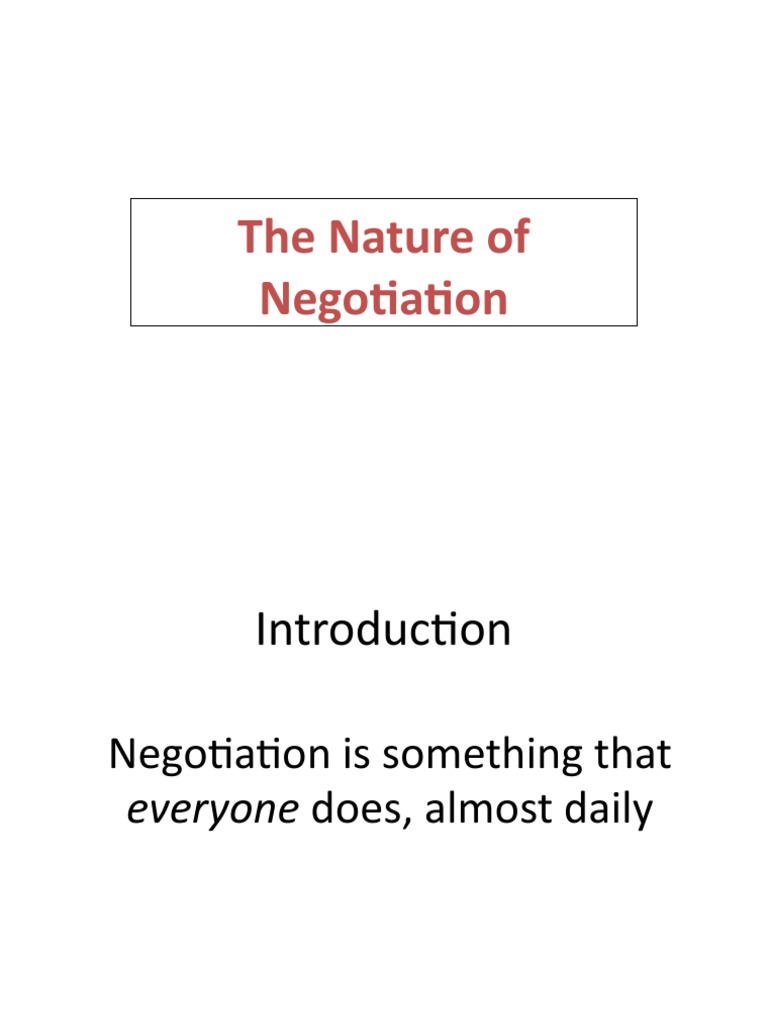 Negotiation Skills Presentation | PDF | Negotiation | Bargaining