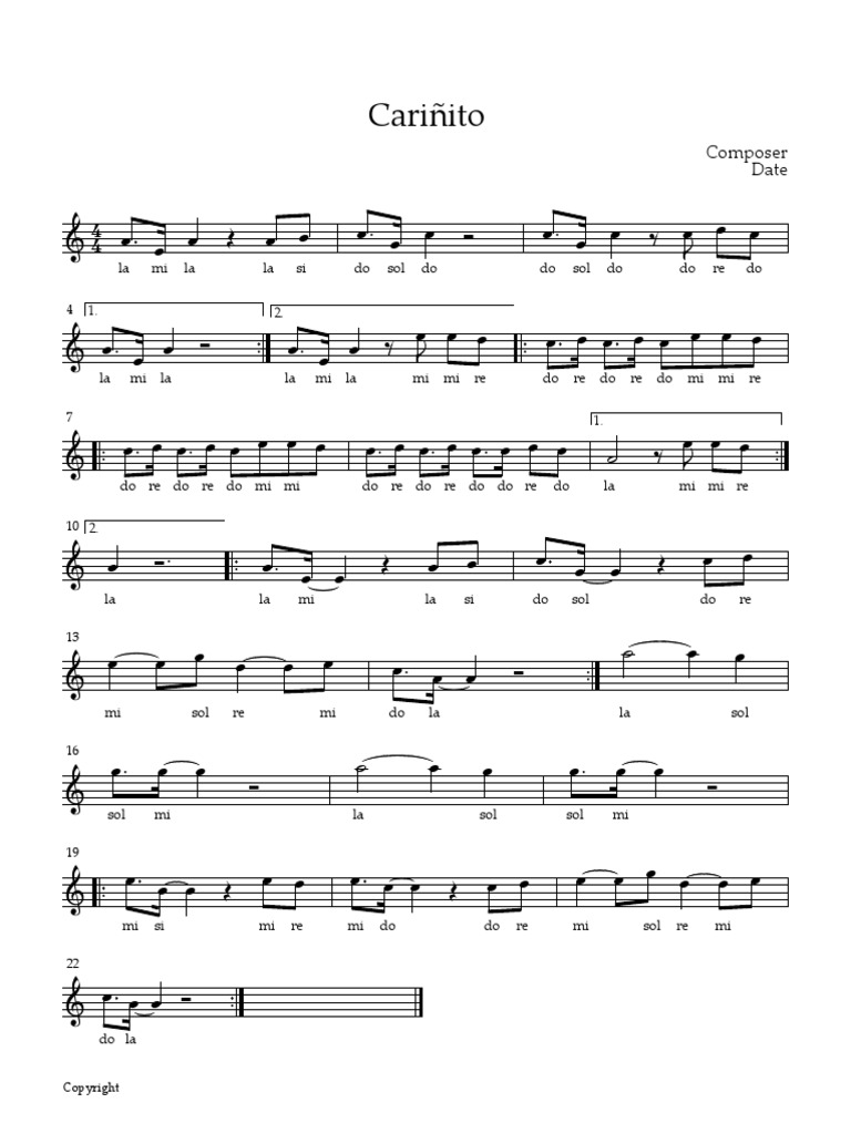 Cariñito PDF | PDF