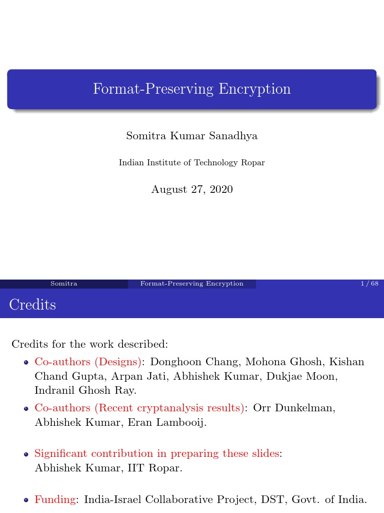 Format-Preserving Encryption | PDF | Cryptography | Security Technology