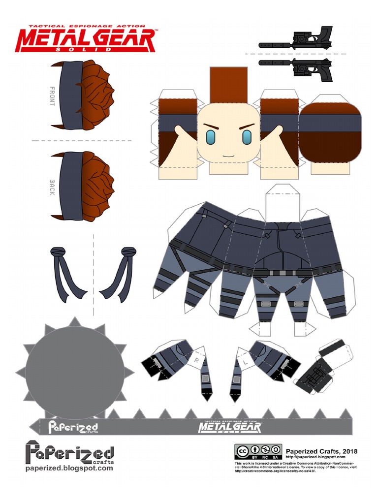 Metal Gear Solid - Solid Snake Papercraft | PDF