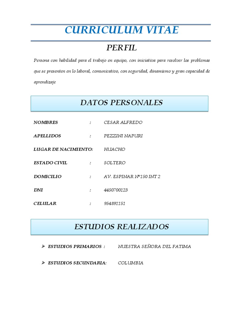 CV Cesar | PDF