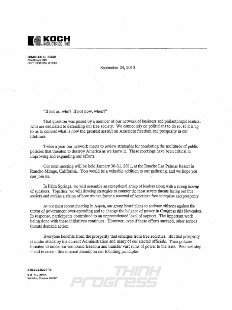 Palm Springs Secret Koch Meeting Invitation | PDF | Americans For ... Palm Springs Secret Koch Meeting Invitation | PDF | Americans For ...