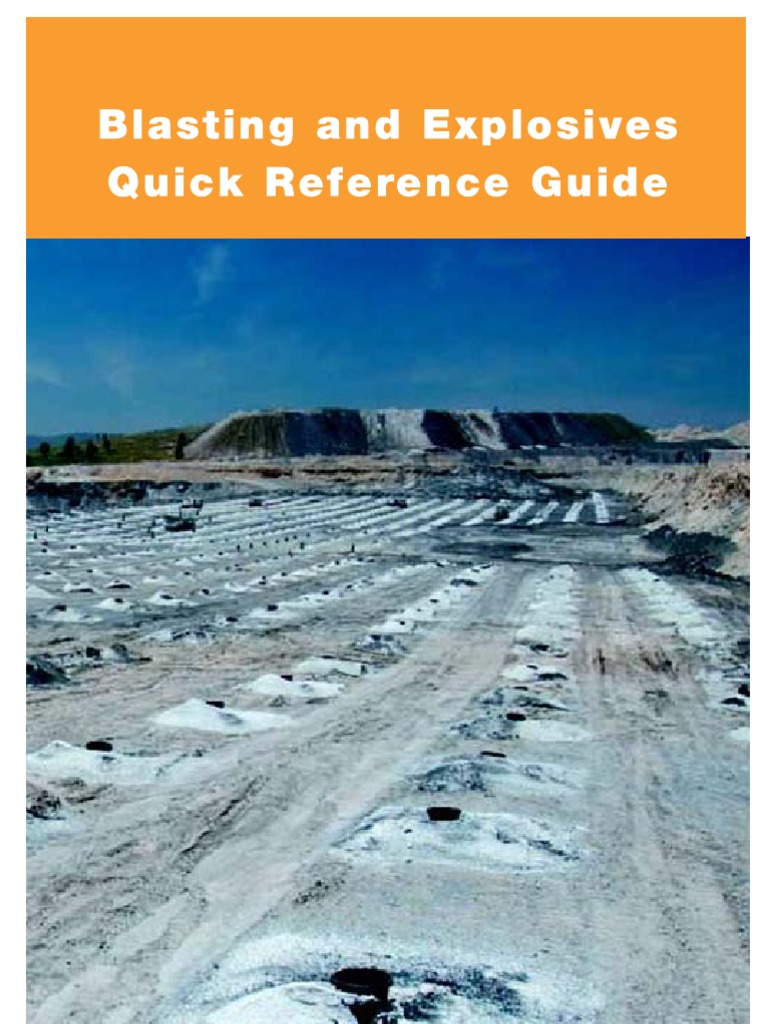 Blasting and Explosives Quick References | PDF | Science & Mathematics