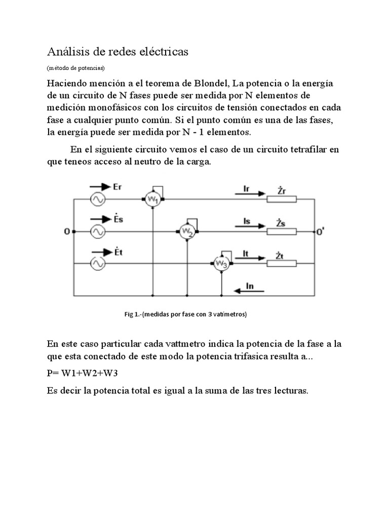 Analisis De Redes Electricas Metodo De Potencias Majo Lennard Pdf