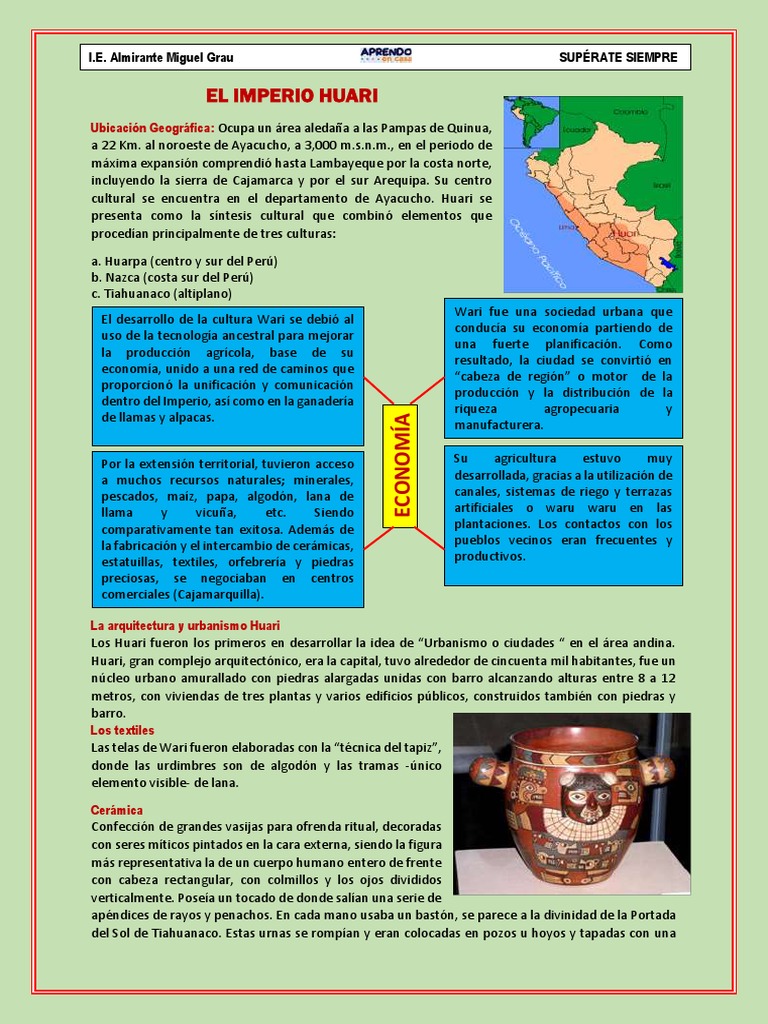 La Cultura HUARI | PDF | Agricultura | Cultura (general)