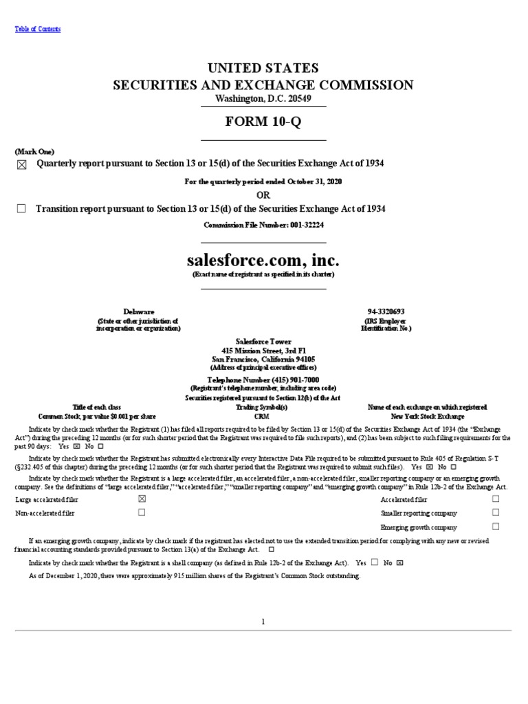 United States Securities and Exchange Commission FORM 10-Q: Washington ...