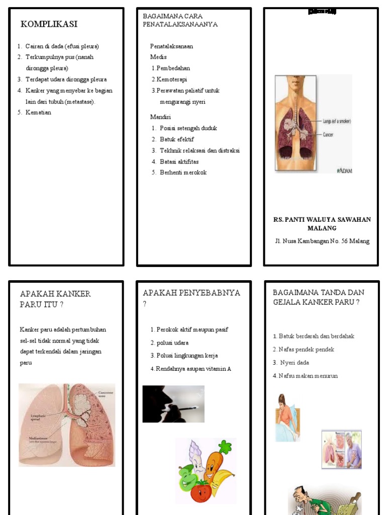 Leaflet Kanker Paru | PDF