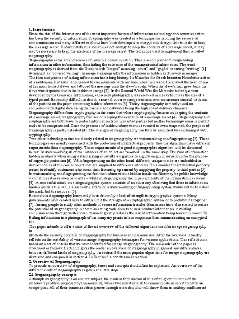 Steganography | PDF | Data Compression | Telecommunications