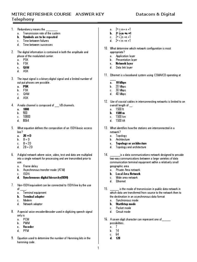 ESAT Digital Datacom PDF | PDF | Data Transmission | Modulation