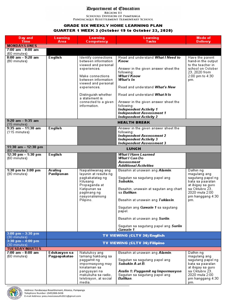 WHLP Q1 W3 | PDF | Solution | Nature