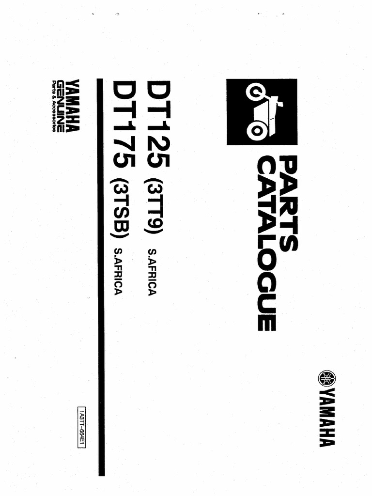 Dt125 175 Parts Catalogue | PDF