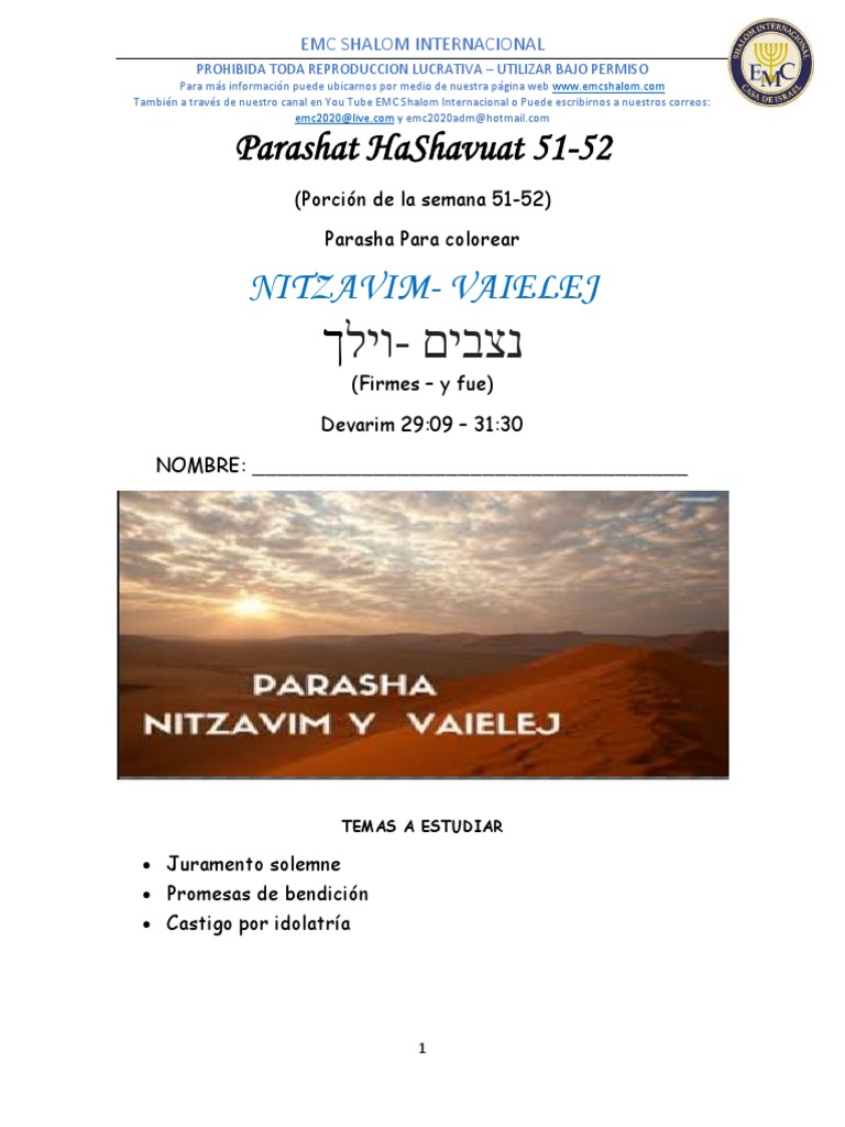 Parash - 51-52 Ni - Os Colorear | PDF