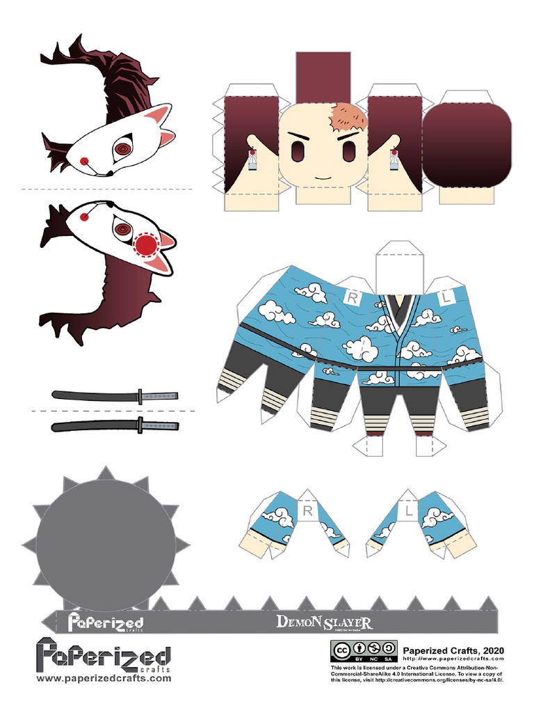 Demon Slayer - Tanjiro Final Selection Papercraft | PDF