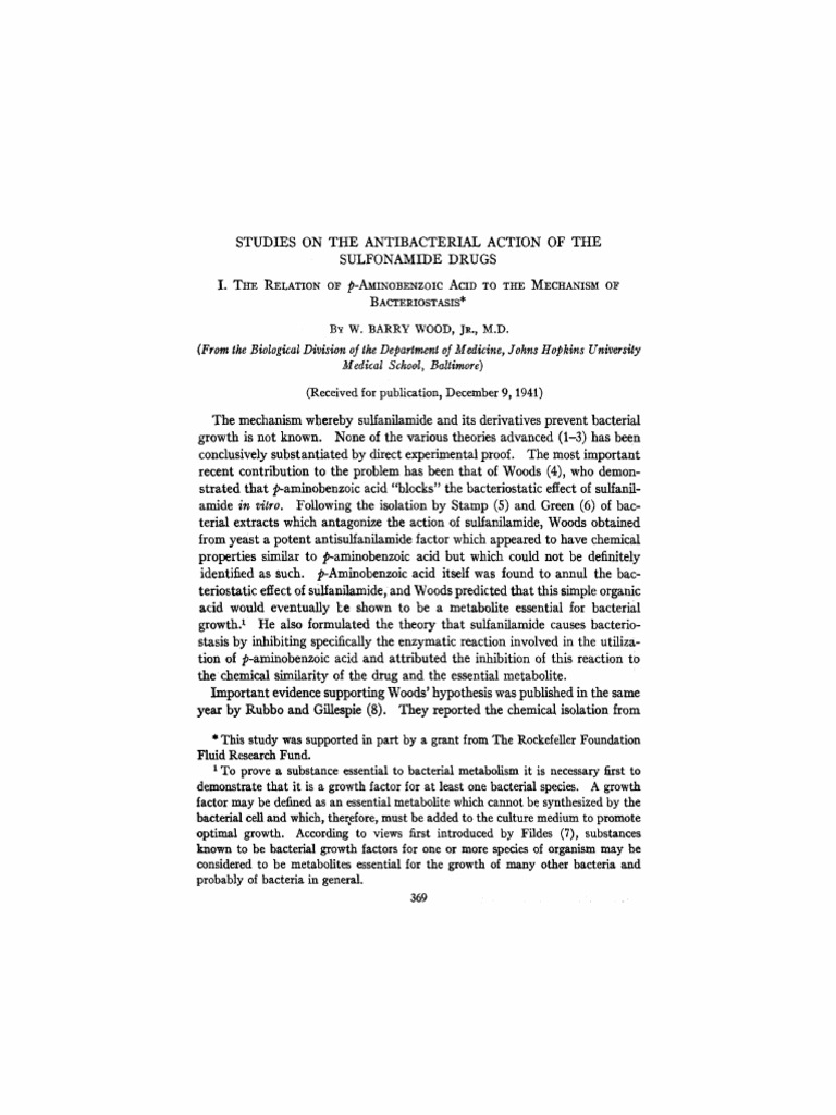 From The Biological Division of The Department of Medicine, Johns ...
