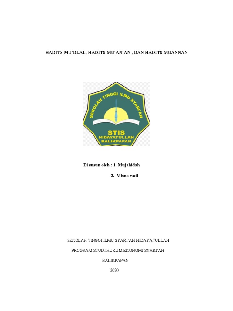 MUSTHOLAH HADITS-dikonversi | PDF | Agama & Spiritualitas