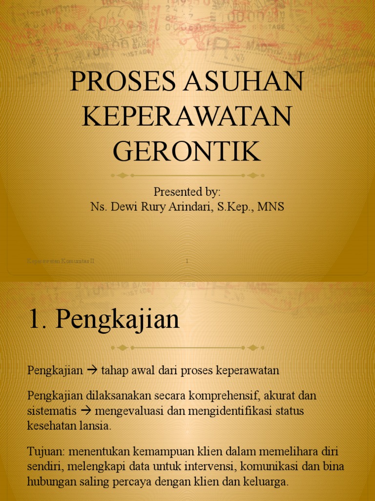 Pengkajian Gerontik | PDF