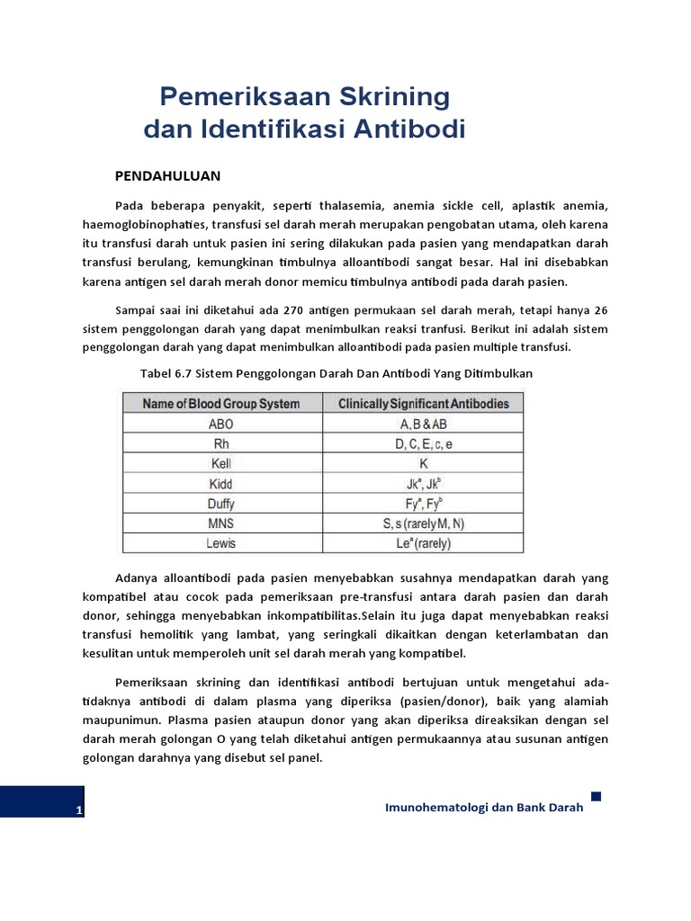 Pemeriksaan Skrining | PDF