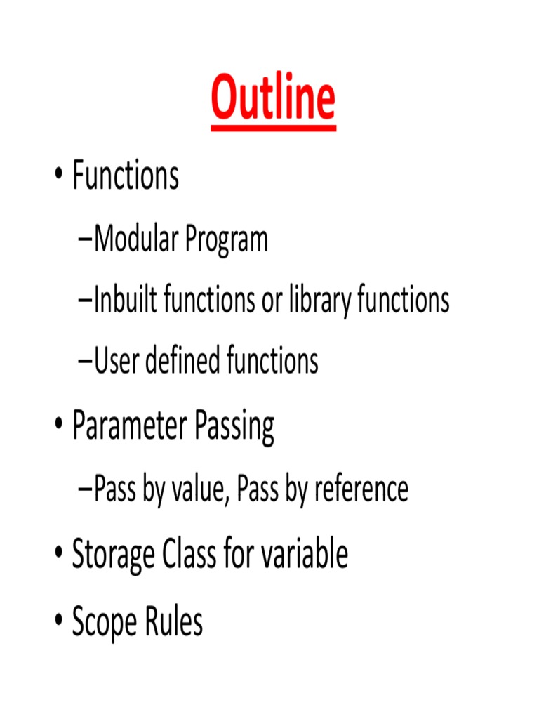 Fuction C Programming | PDF | Scope (Computer Science) | Parameter (Computer Programming)