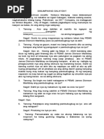 Sample Form of Sworn Statement Tagalog | PDF