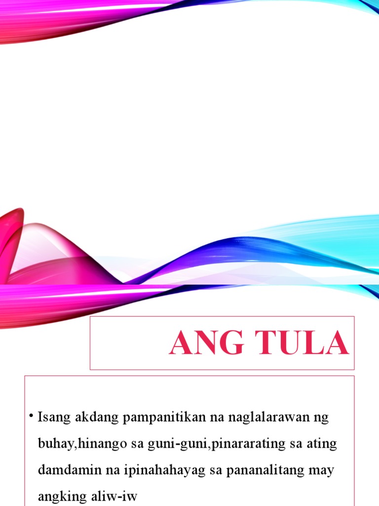 Uri NG Akdang Patula | PDF