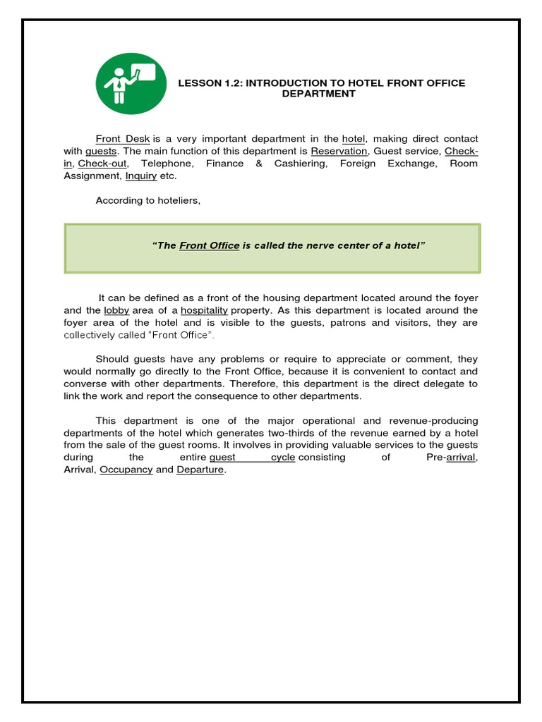 HPC 211 Module 1 & Activity 3 Week 3 PDF | PDF | Hotel And ...