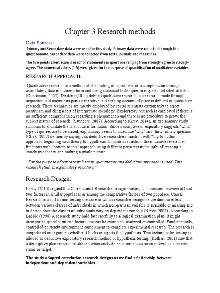 Chapter 3 Research Methods | PDF | Sampling (Statistics) | Quantitative Research